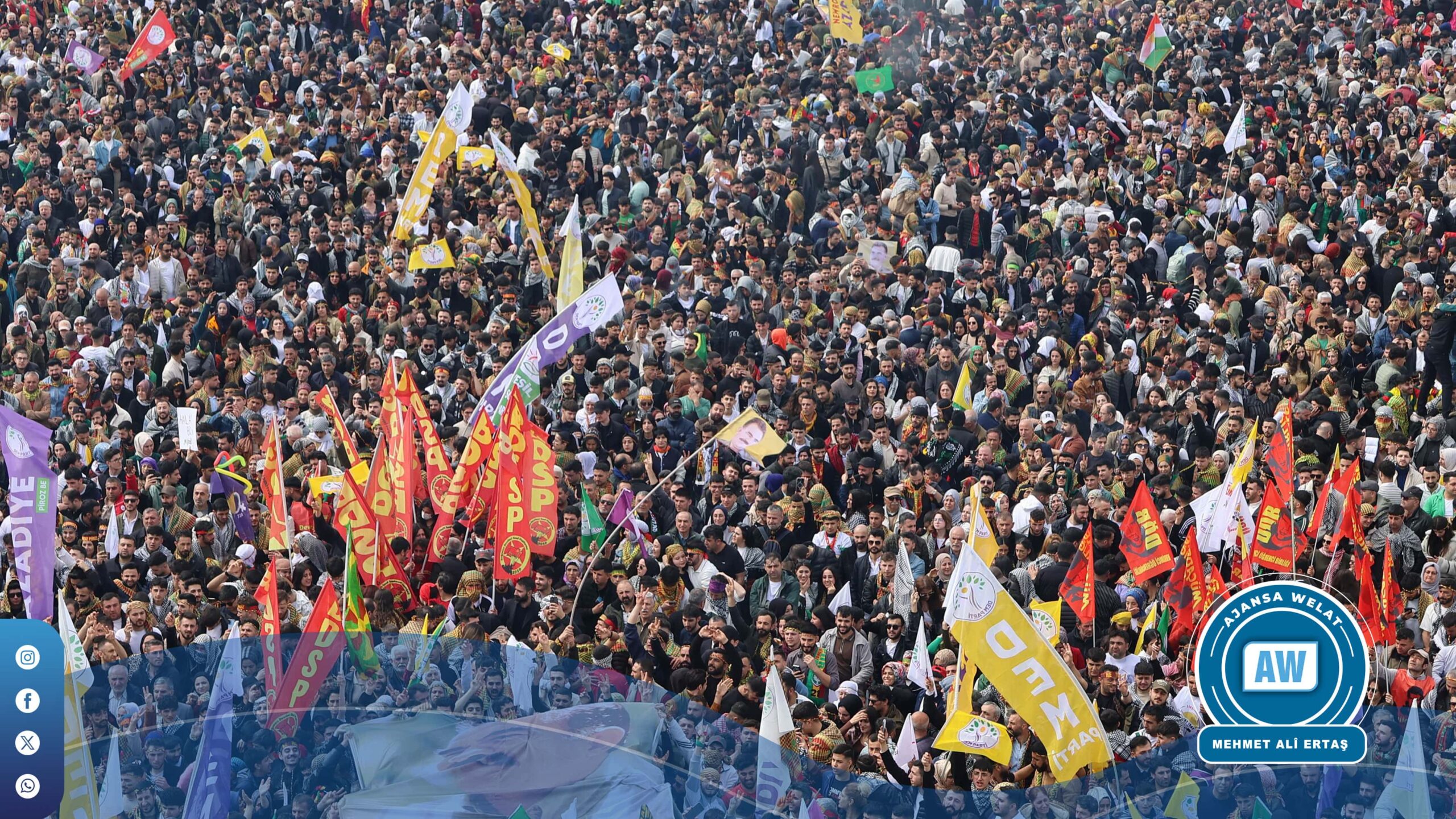 Kurdistanî di Newrozê de li dora Abdullah Ocalan bûn yek – Ajansa Welat