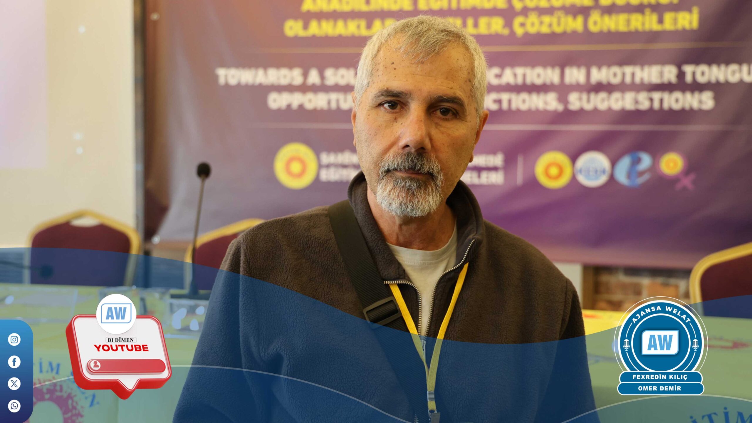 Samî Tan: Divê her kes ji bo ziman bi rola xwe rabe – Ajansa Welat